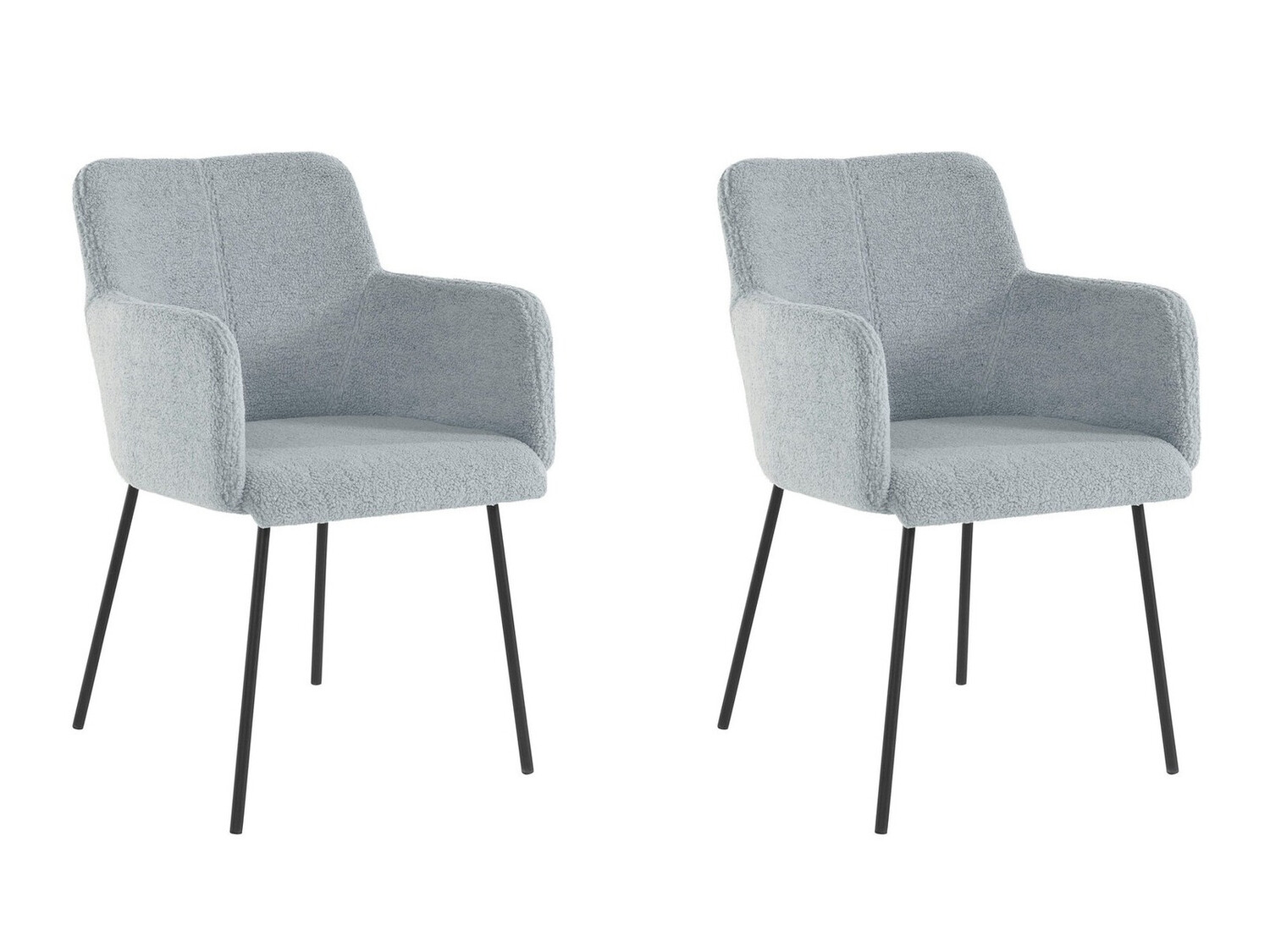 Krēslu komplekts Denton 282 (Pelēks + Melns) - Viesistabas mēbeles ...