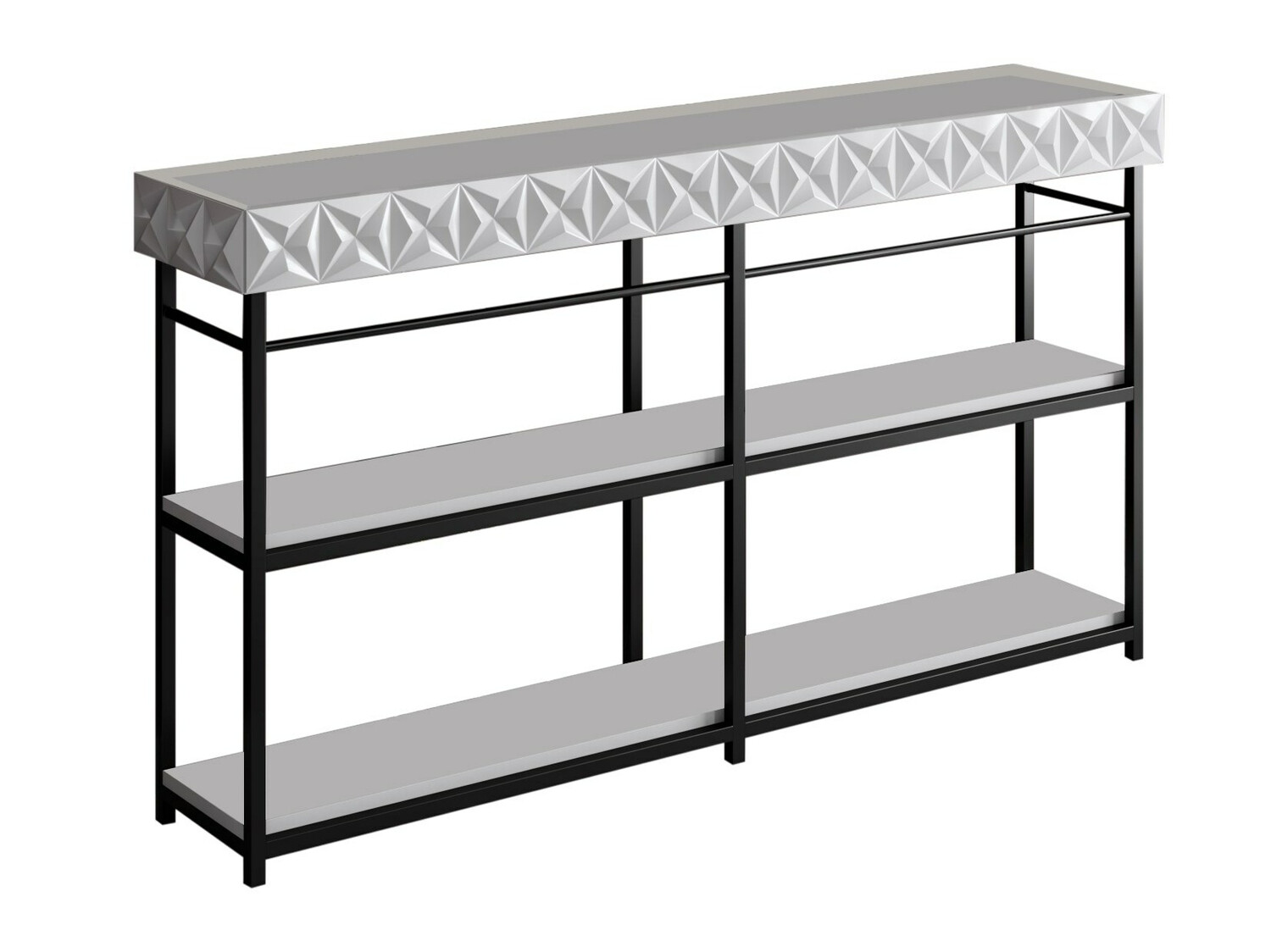 Konsole Kailua Z103 (Balts + Melns) - Viesistabas mēbeles | Mebeles1.lv